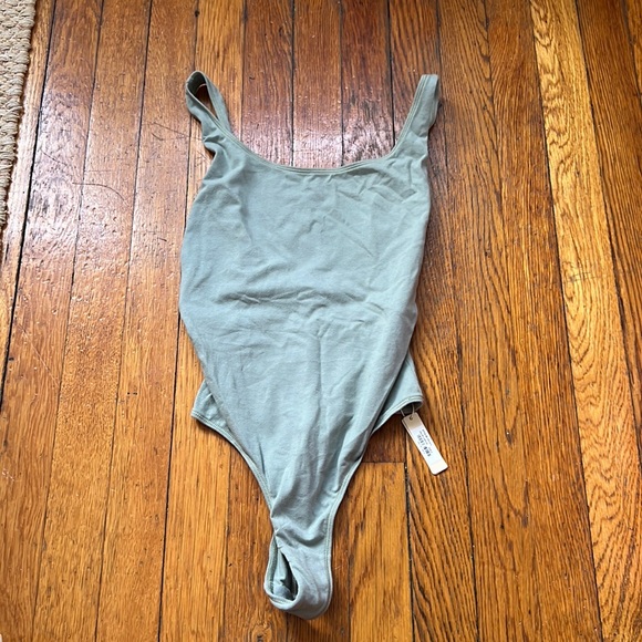 SKIMS | Tops | Skims Low Back Bodysuit Lagoon Shade S Nwt | Poshmark